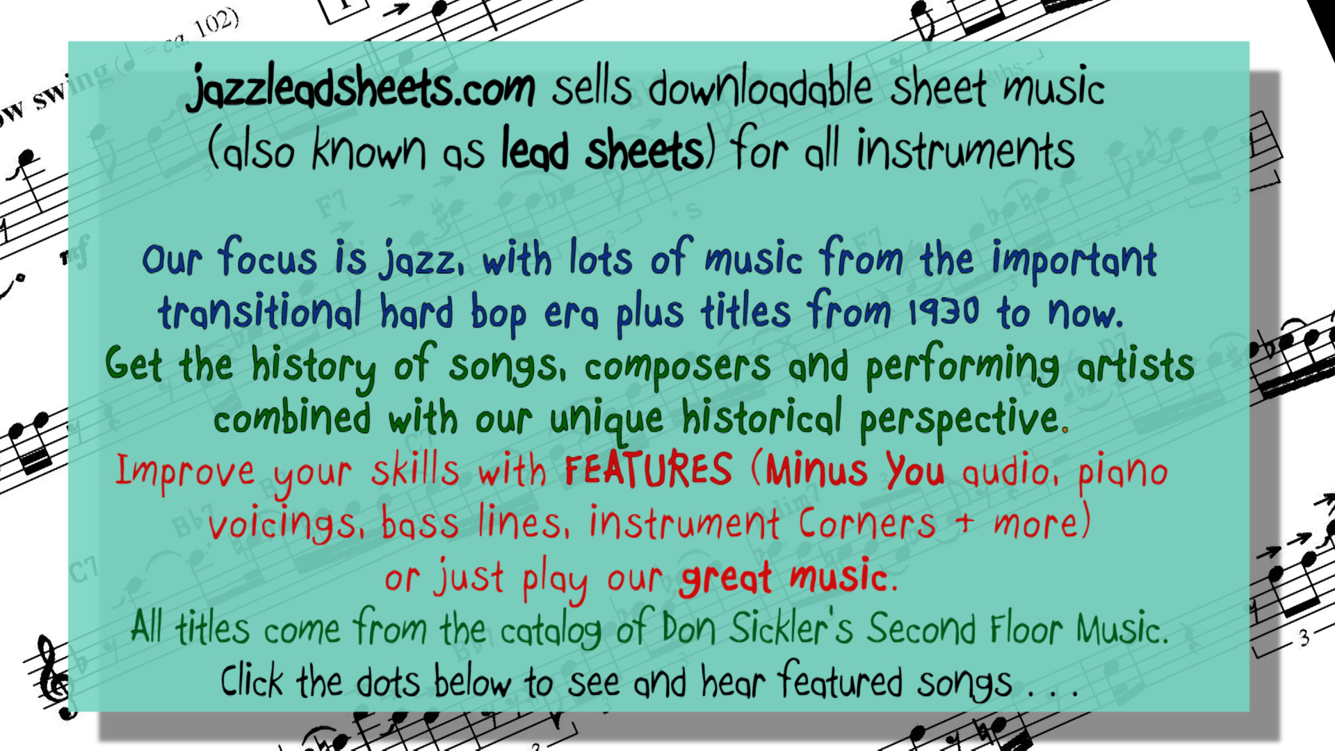jazzleadsheets.com by Second Floor Music